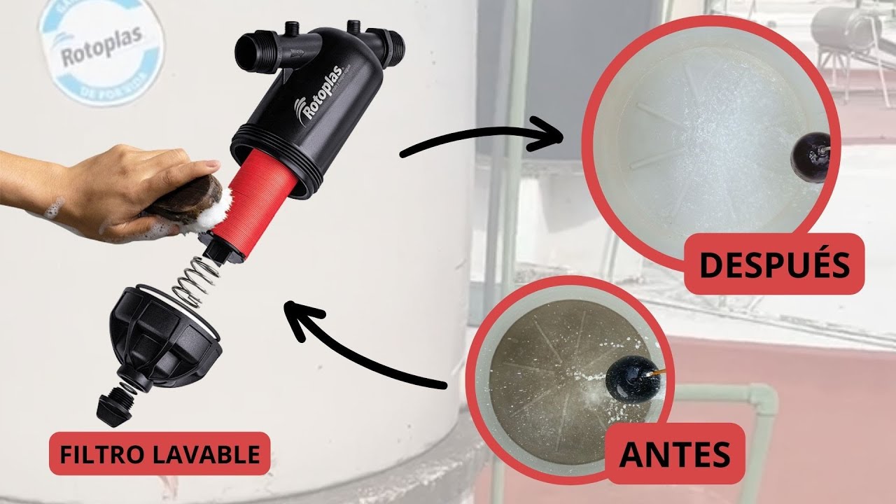 Como instalar un filtro de sedimentos (Filtro Rotoplas Lavable) - YouTube