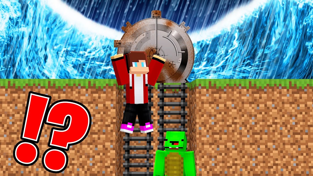 Tsunami vs Security House Base In Minecraft JJ and Mikey challenge ...