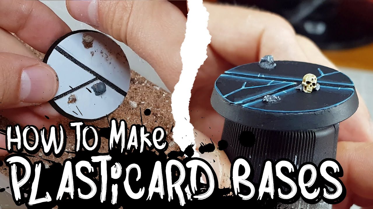 How to Make Plasticard/Styrene Sheet Topped Bases - YouTube