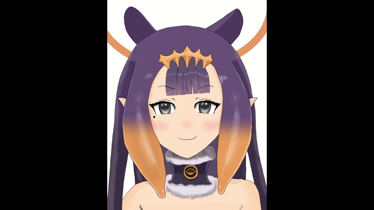 Timelapse of my first Ina fanart - YouTube