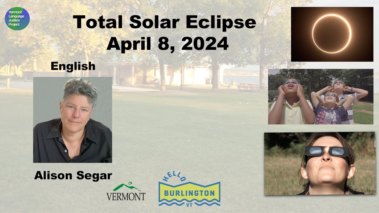 ENGLISH (Open Captions): Total Solar Eclipse April 8 2024 - YouTube