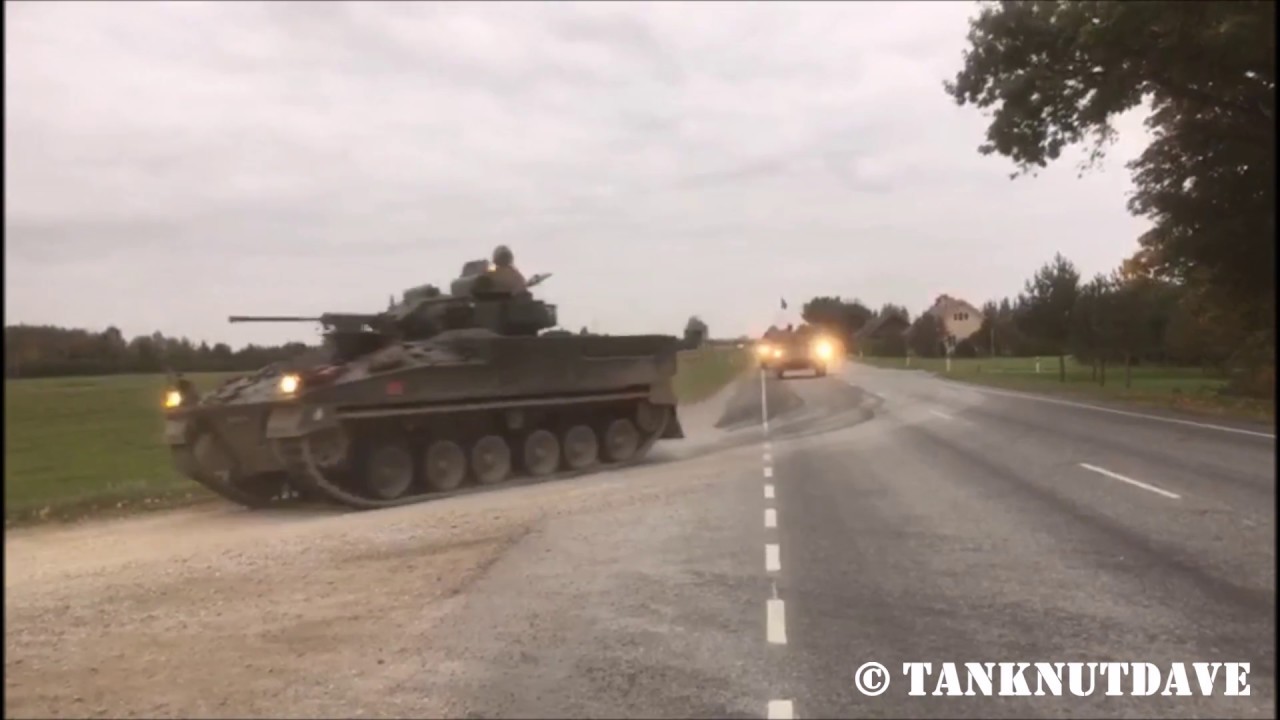 Massive British Army Armoured Vehicle Convoy 2017 - YouTube