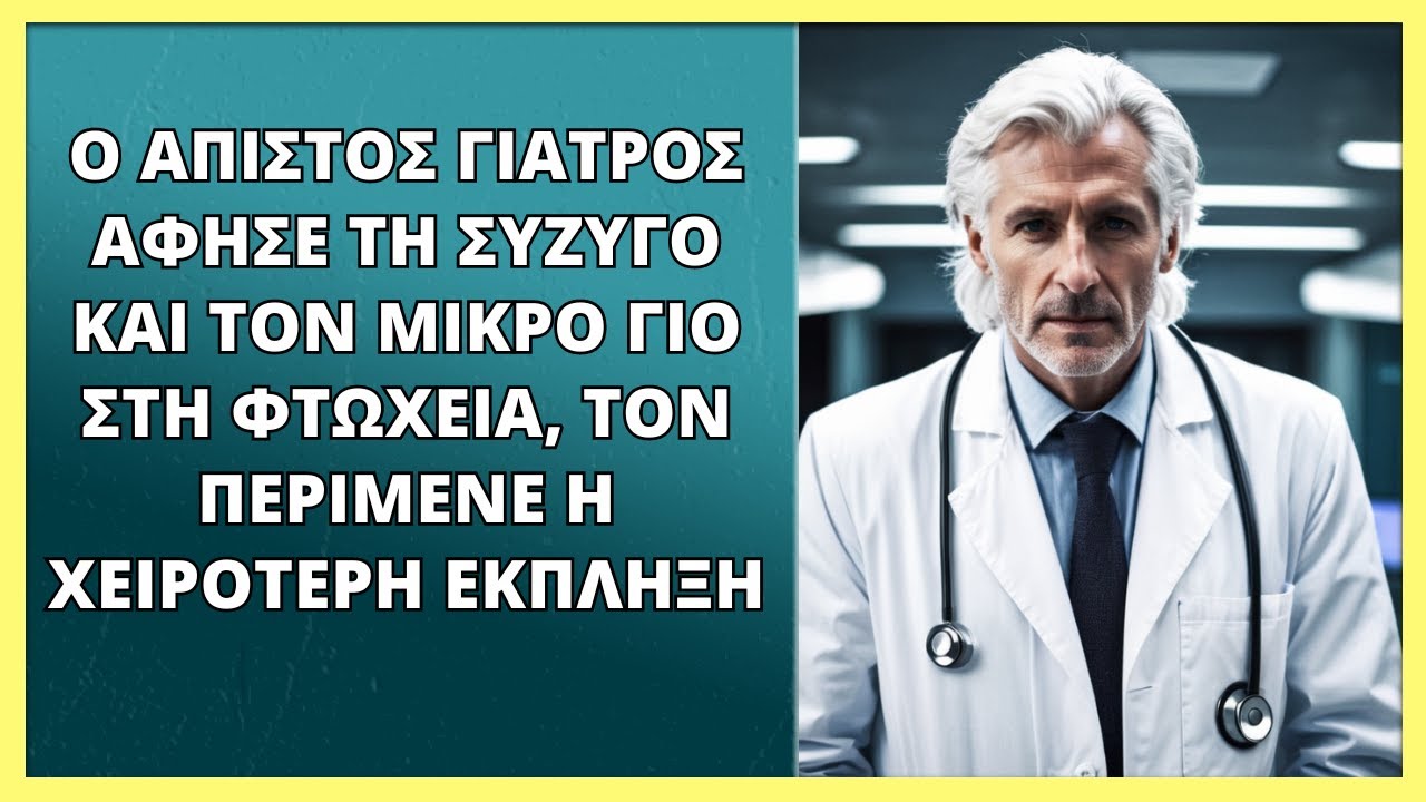 Ο άπιστος γιατρός άφησε τη σύζυγο και τον μικρό γιο στη φτώχεια τον ...