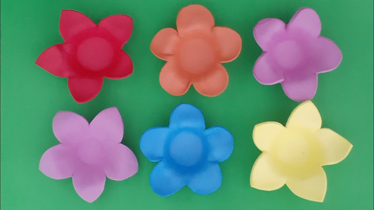 Como Fazer FORMINHAS para Doces em E.V.A/Porta Doces Formato de Flor em ...