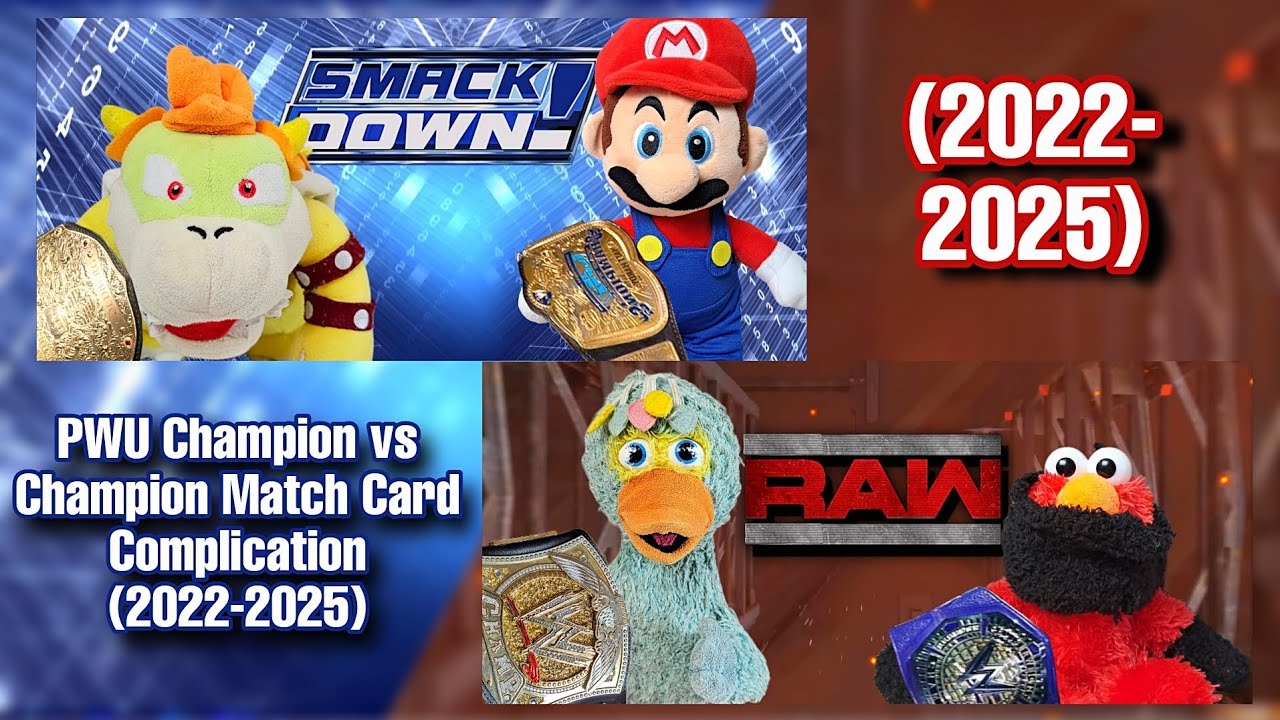 PWU - EVERY CHAMPION VS CHAMPION MATCH CARD COMPLICATION (2022-2025) # ...