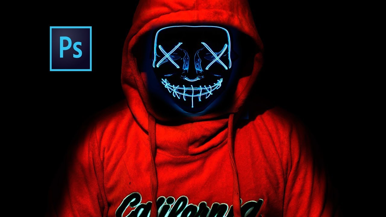 Mask neon effect in photoshop || Photoshop Tutorials || Tutorials 4 you ...