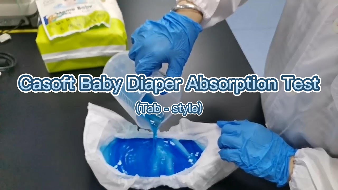 Casoft Super Absorbency Baby Diaper Test (Tab-style) - YouTube