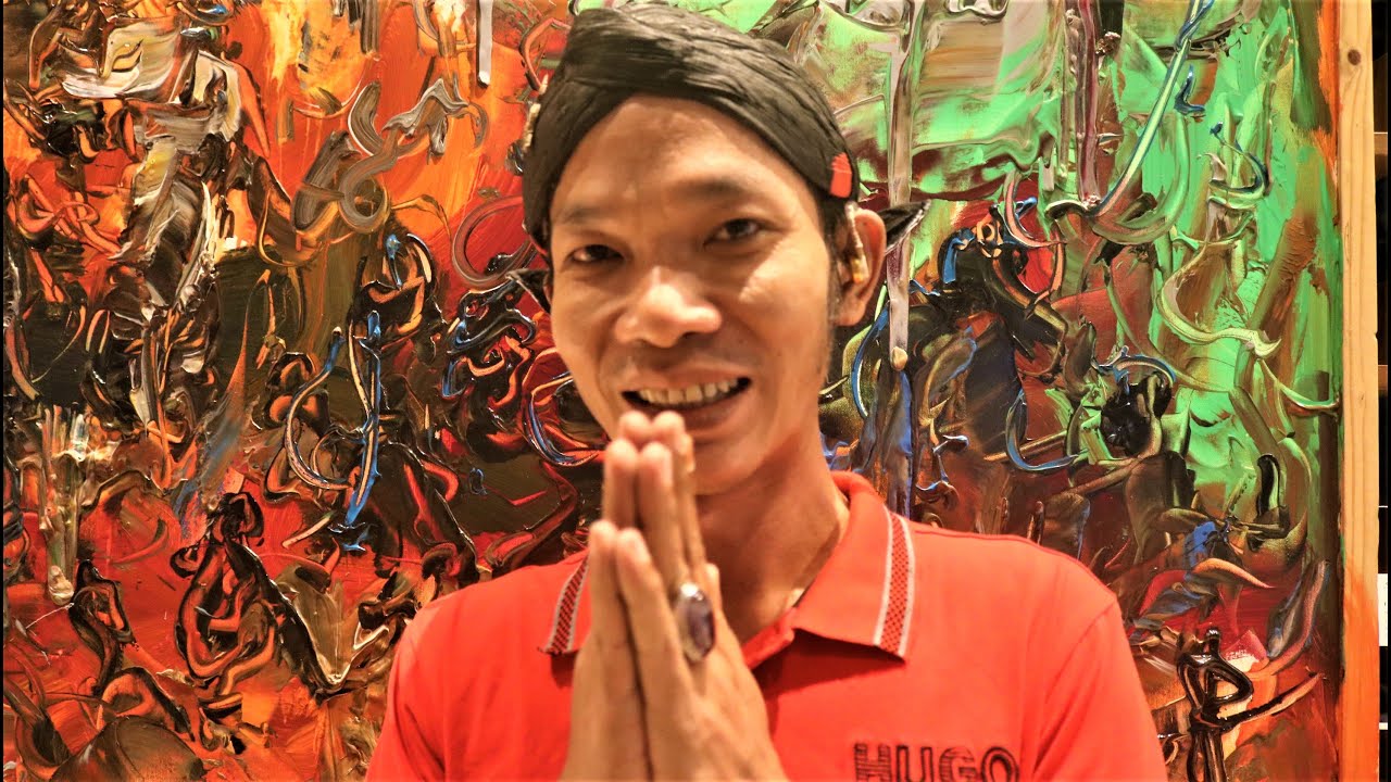 FATKUR ROCHMAN, gunakan enerji disekitarnya jadi lukisan yang ...