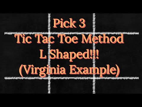Pick 3 Tic Tac Toe Method L Shaped!!!(Virginia Example) - YouTube