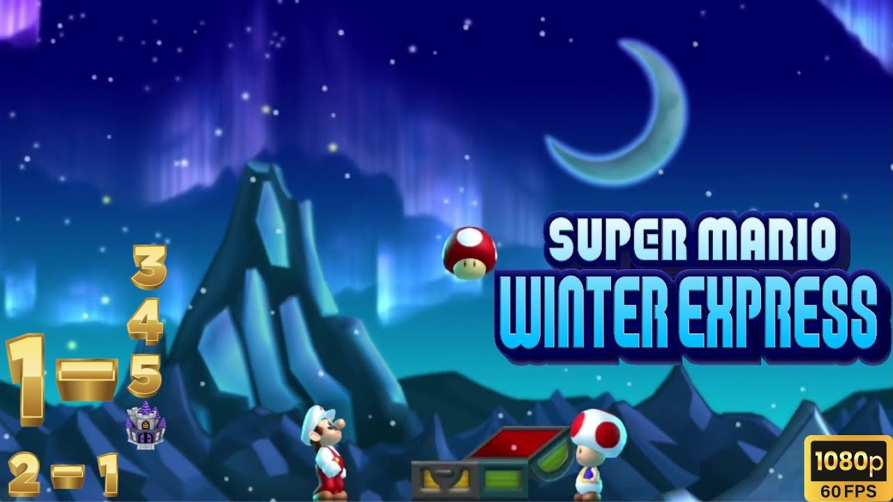Super Mario Winter Express #2 Walkthrough 100% (No Damage) - YouTube