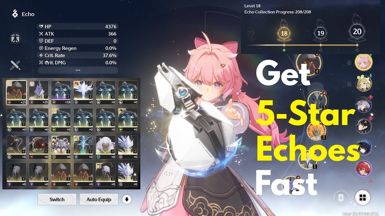 [WuWa] How to Start Grinding 5-Star Echoes Faster. Level Up DATA BANK ...