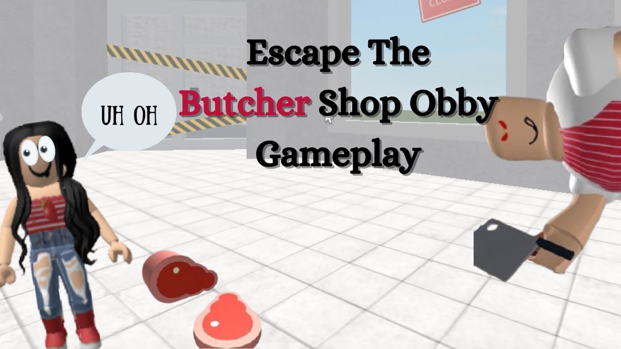 Escape the BUTCHER SHOP obby GAMEPLAY || Gaming With Ella - YouTube