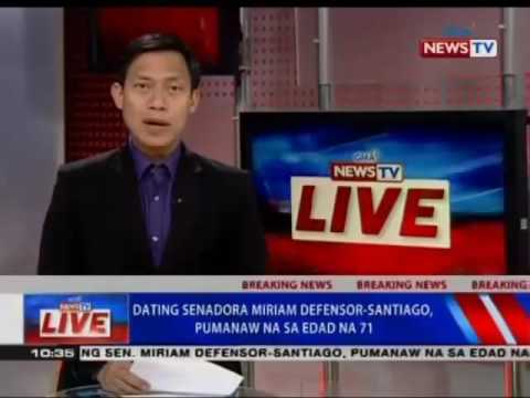 NTVL: Miriam Defensor-Santiago has Died at 71. - YouTube
