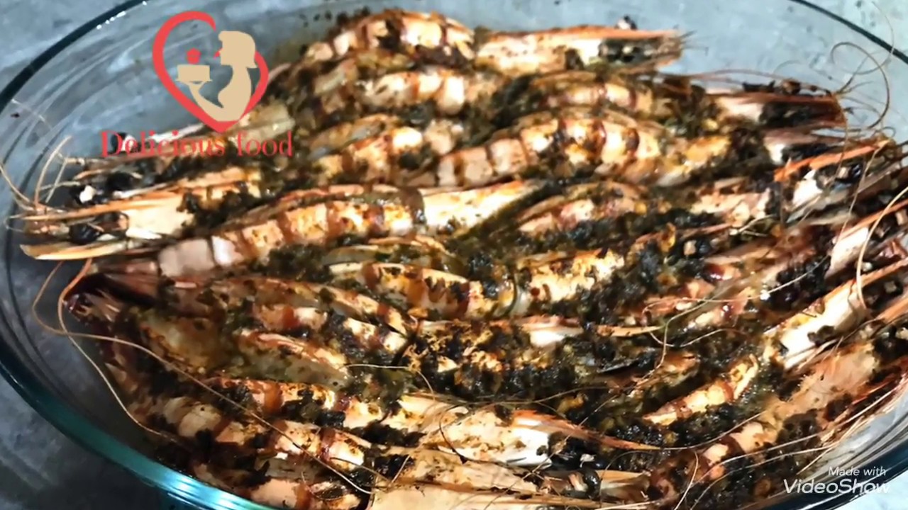 recette de crevette royale ou gambas au fourطريقة جديدة لطهي الكروفيت ...