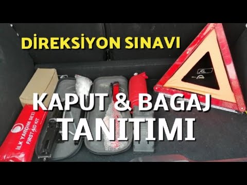 Direksiyon Dersi ARAÇ KAPUT & BAGAJ tanıtımı | Clio