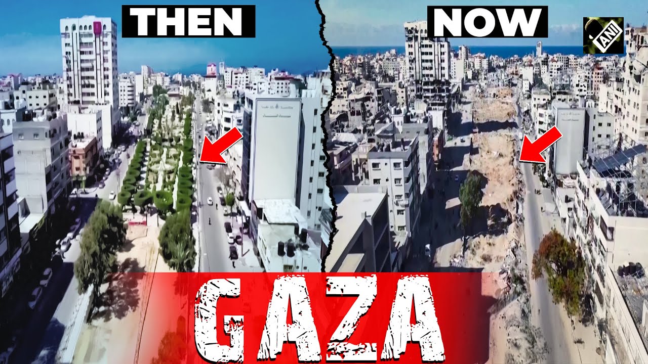 Watch: Before and after footage of war-ravaged Gaza with flattened ...