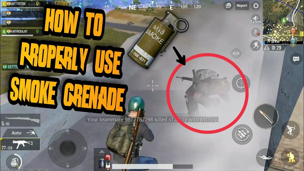 How to properly use smoke grenade | PUBG | PUBG Hunters - YouTube