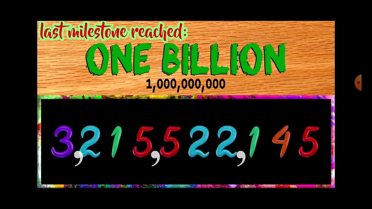 Numbers 1 To 1 Millinillion YouTube