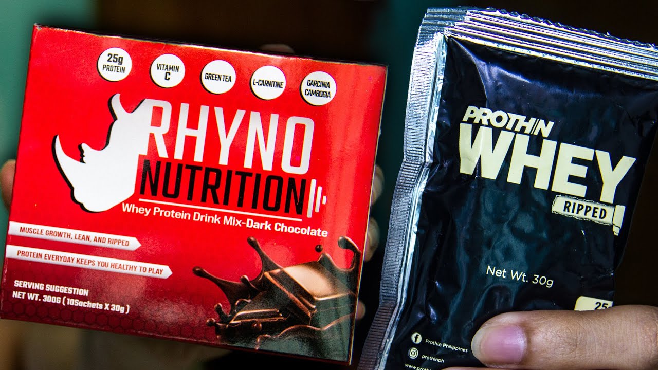Prothin Vs. Rhyno Nutrition Taste Test - YouTube