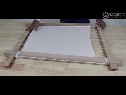 How to attach Fabric with Hand Embroidery Frame