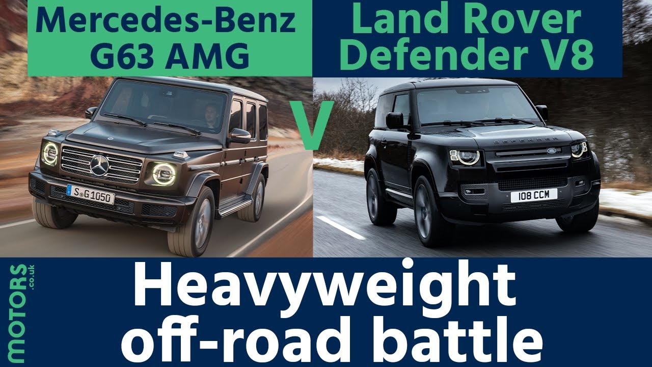 Motors.co.uk - Mercedes-Benz G63 AMG v Land Rover Defender V8 Twin Test ...