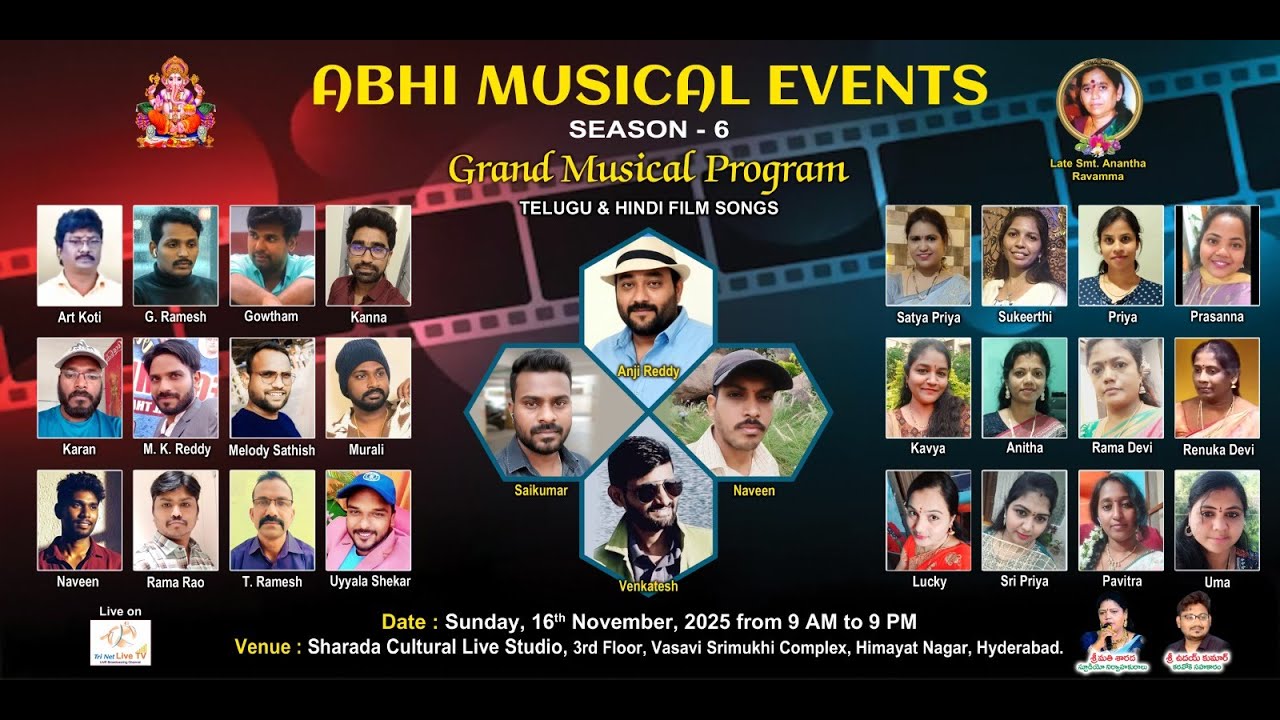 Abhi Musical Events | Grand Musical Program - Telugu & Hindi Film Songs ...