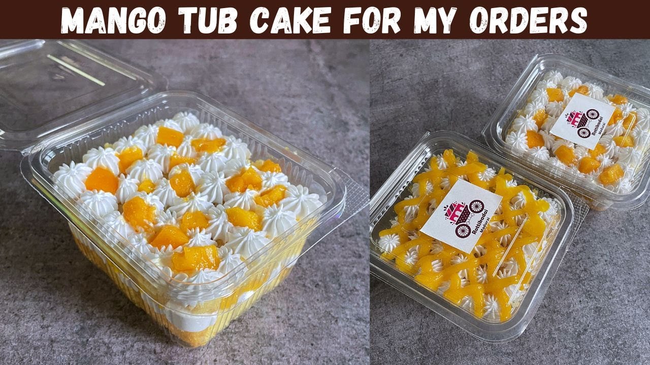 Mango tub cake recipe | price of my tub cake | தமிழ் - YouTube