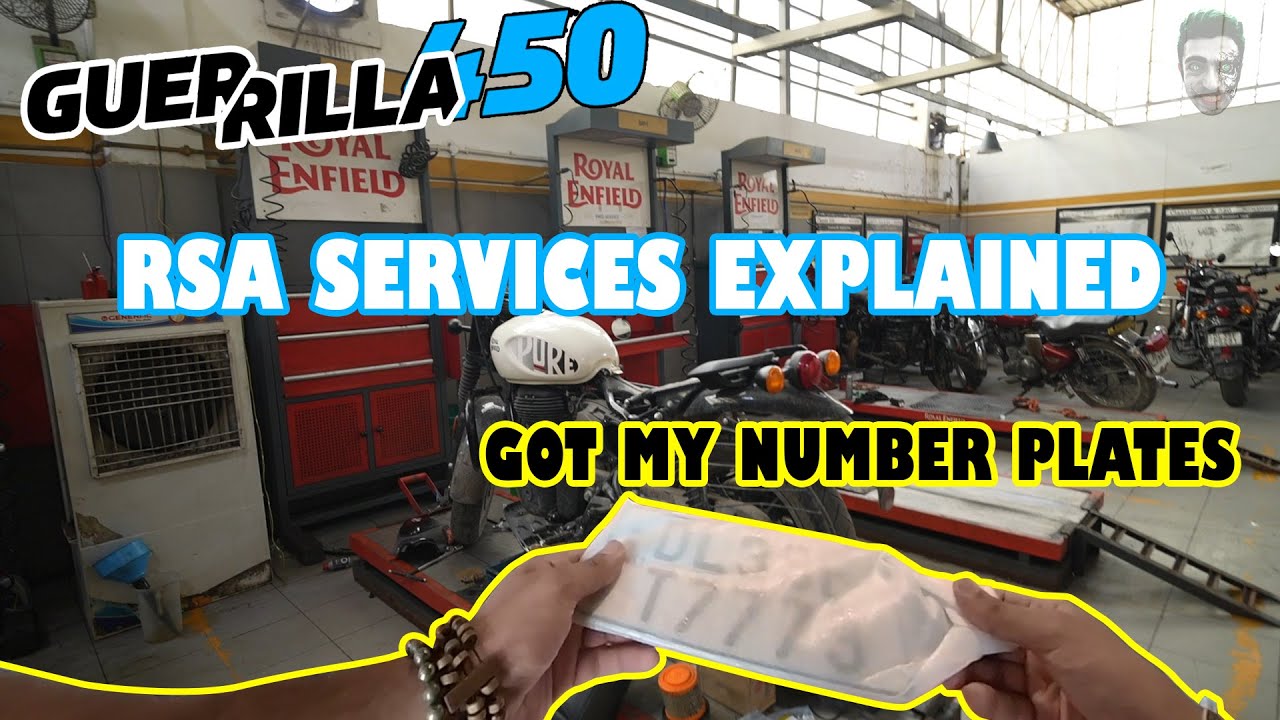 Royal Enfield RSA Explained || Got my Number Plates || Guerrilla 450 ...