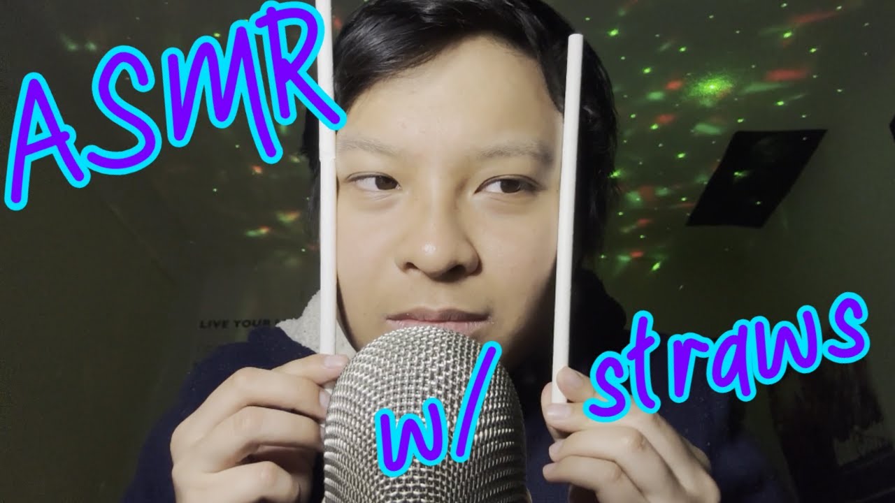 ASMR | Dream story while I do Straw rubbing and tapping for sleep - YouTube