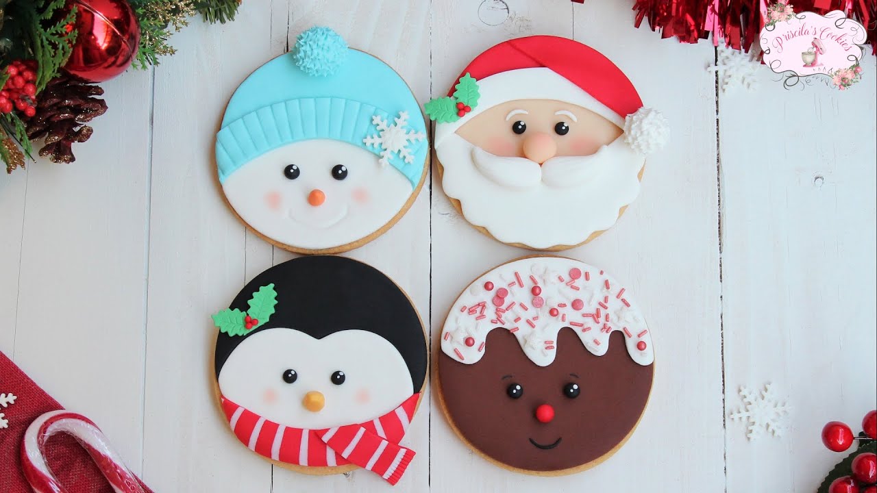 GALLETAS DE NAVIDAD decoradas con FONDANT I PRINCIPIANTES I Biscuiți de ...