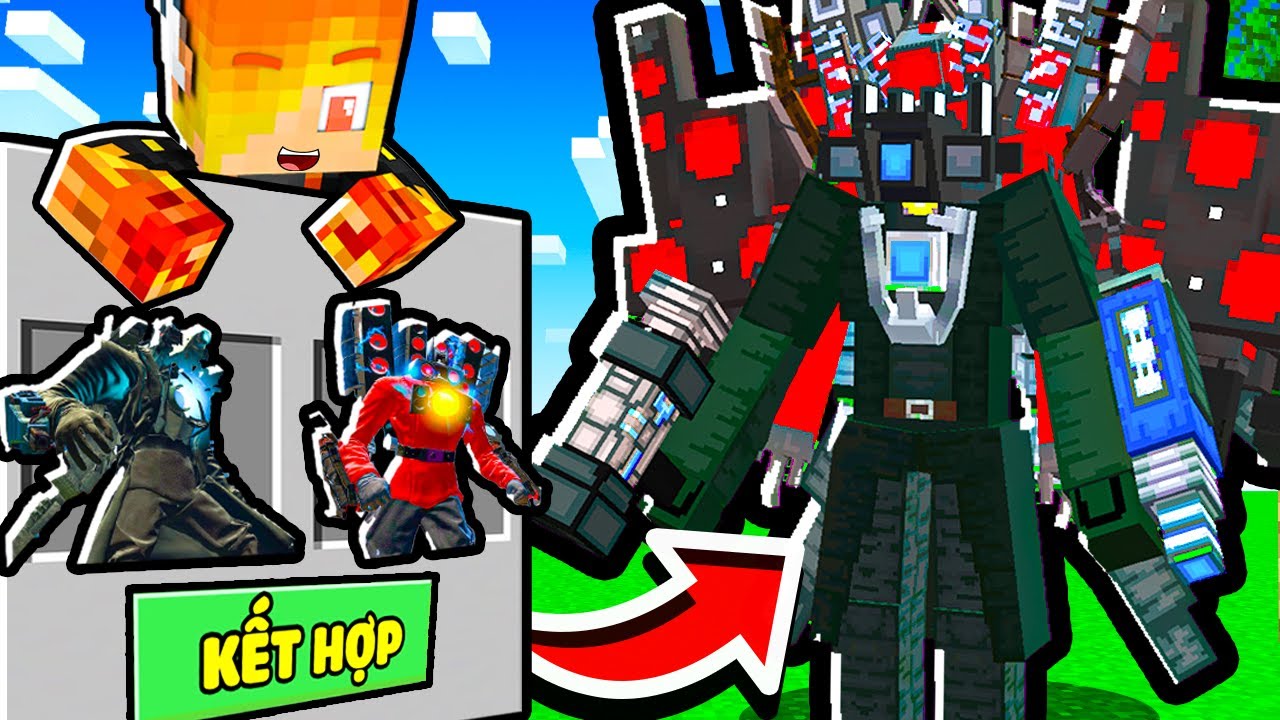 NẾU TITAN CAMERA MAN VÀ SPEAKER MAN KẾT HỢP TRONG MINECRAFT - YouTube
