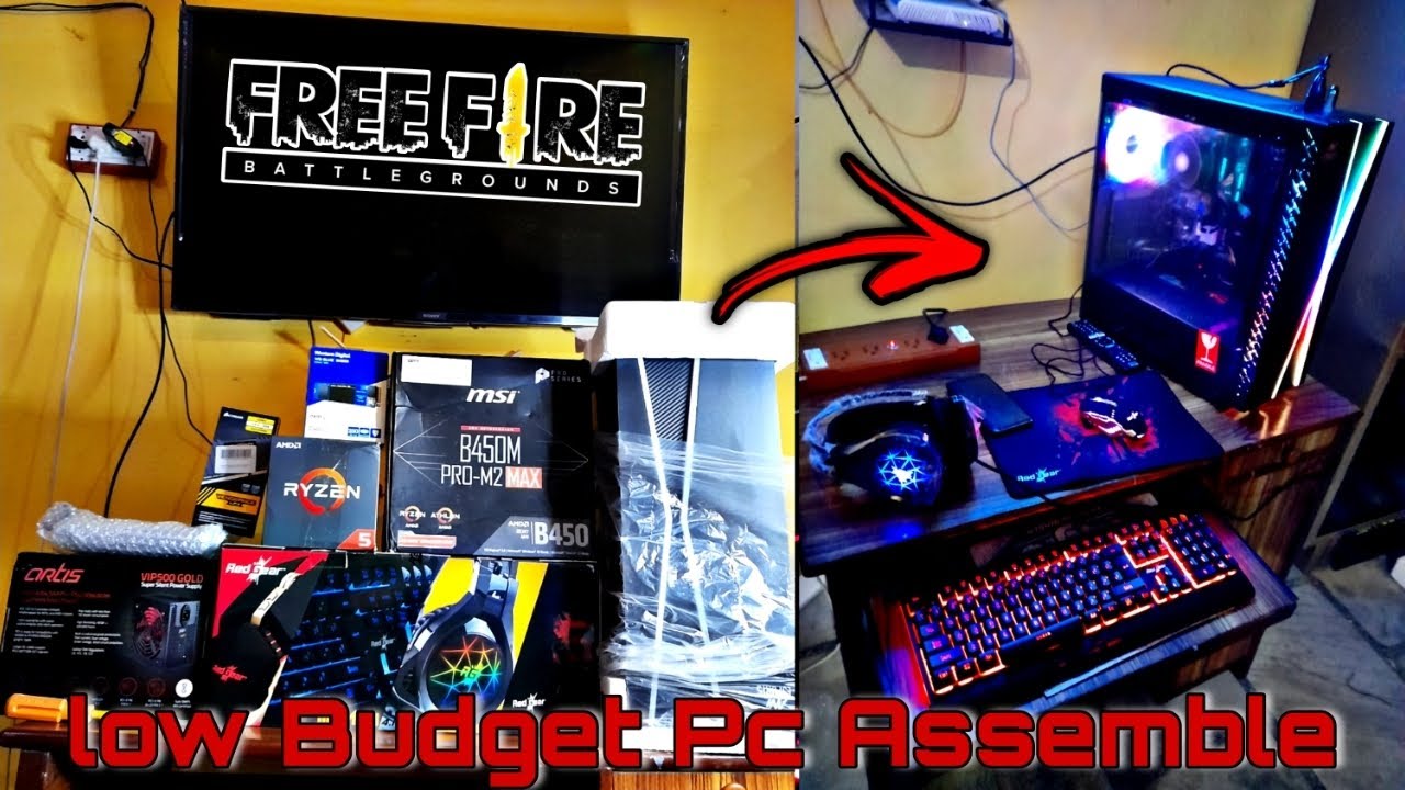 Middle Class Boy Full Gaming Setup For Free Fire || 50k Full Gaming ...