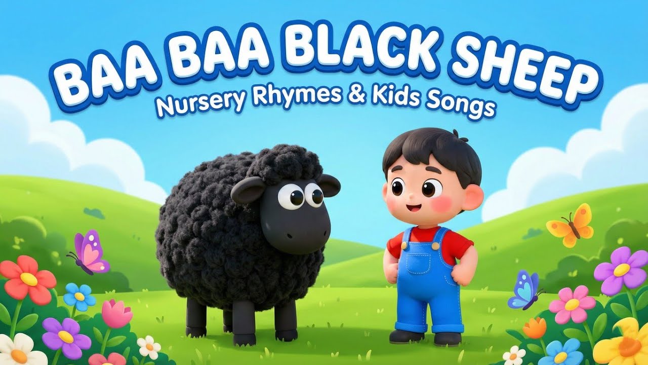 Baa Baa Black Sheep = Nursery Rhymes for Kids Black Sheep - YouTube