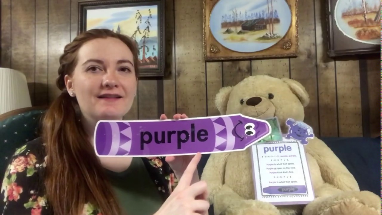 Purple Color Song Purple spells purple singing with Teacher Jamie - YouTube