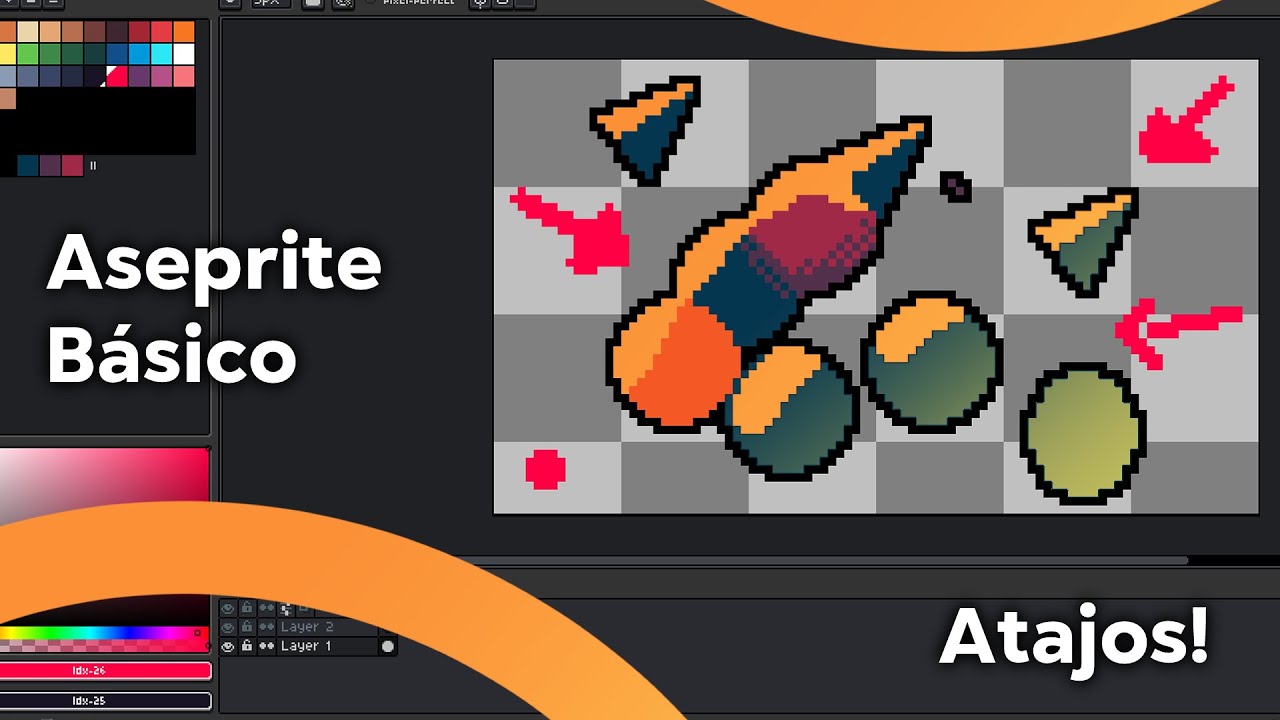 Pixel Art para Principiantes. Atajos de Aseprite. Tutorial - YouTube