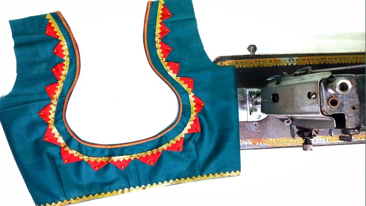 Matka gala blouse design cutting and stitching || blouse back neck ...