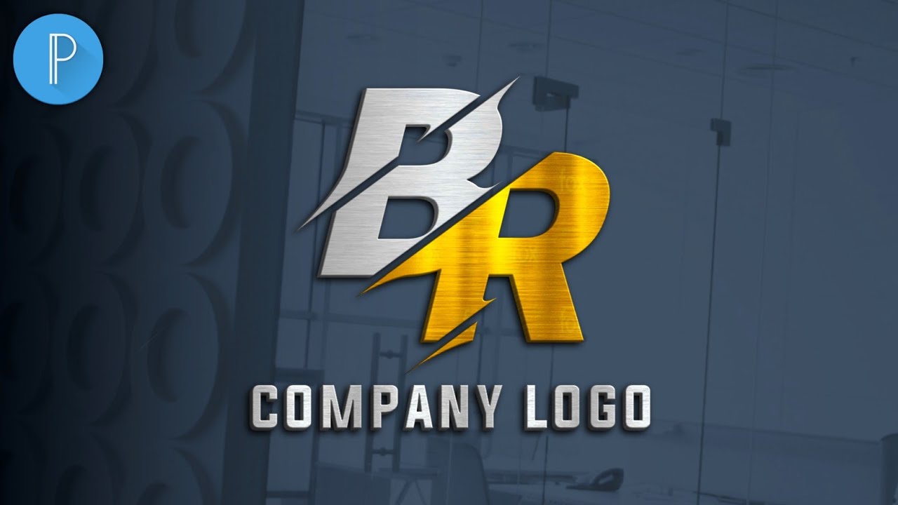 B R Professional Logo Design On Mobile Phone - Shiva Ram Edits - YouTube