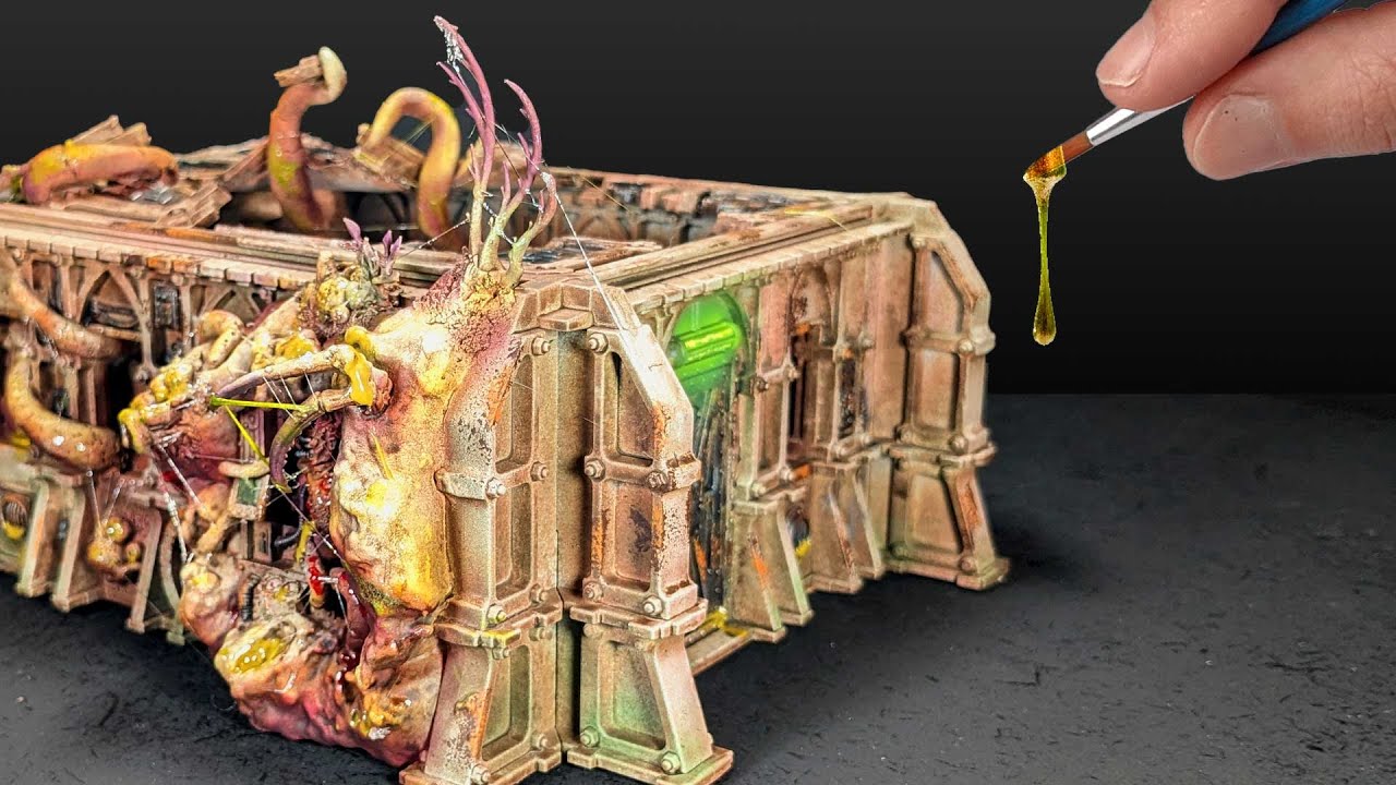 Making GRIMDARK Nurgle Terrain - YouTube