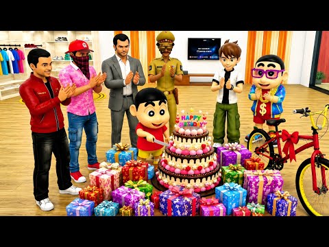 SHINCHAN IS HAPPY BIRTHDAY 🎂 IN INDIAN THEFT AUTO SIMULATOR || INDIAN THEFT AUTO SIMULATOR NEW VIDEO
