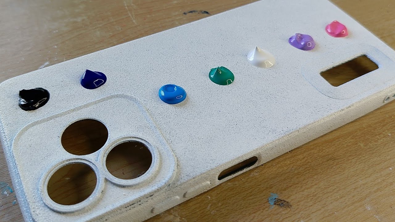 Phone case Painting on Mobile Cover / Step by Step / Easy Acrylic ...