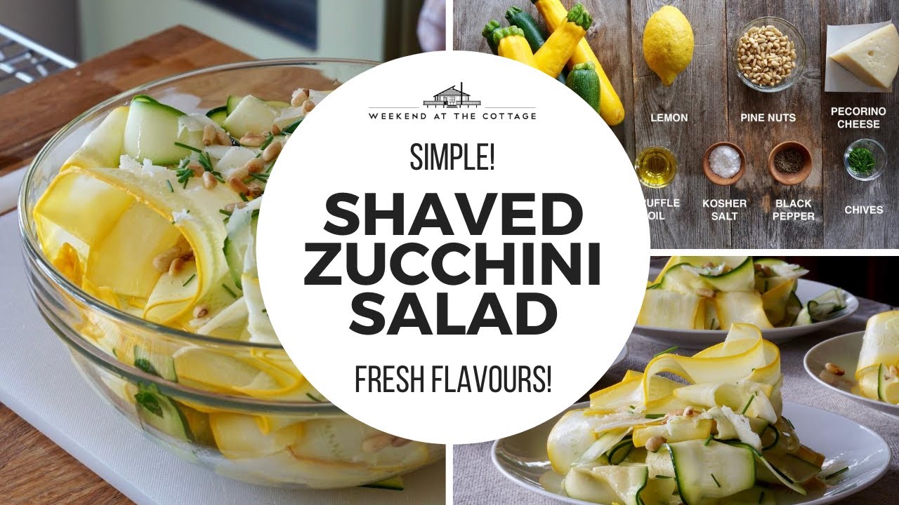 ZUCCHINI SALAD WITH WHITE TRUFFLE OIL - YouTube
