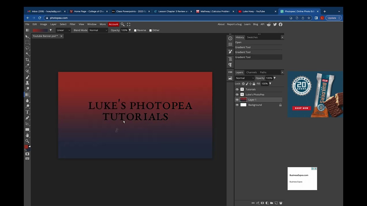Photopea Gradient Tool Tutorial YouTube Photopea Gradient Tool Tutorial YouTube