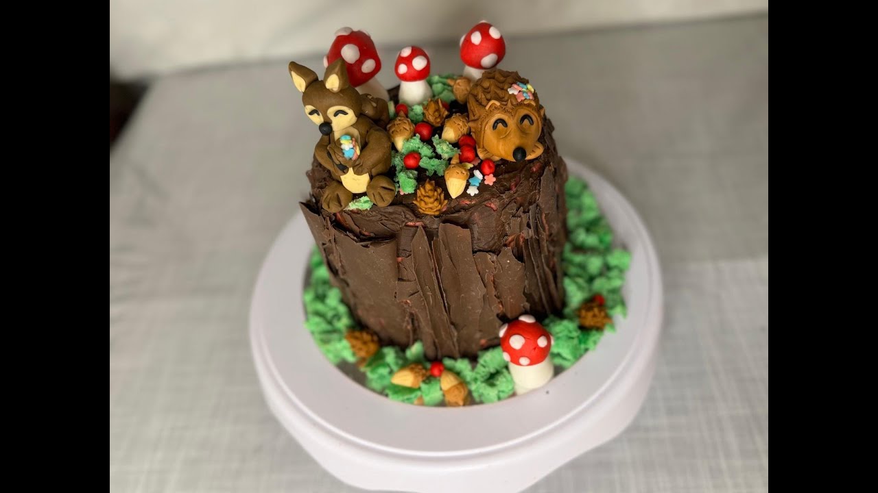 Forest Friends Cake 🌲🦊🍄 - YouTube