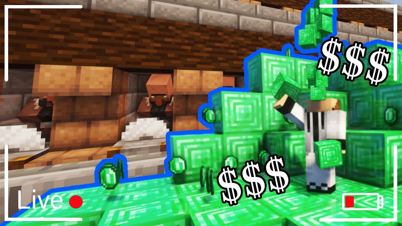 🔴Becoming Rich via Villagers in Minecraft - YouTube