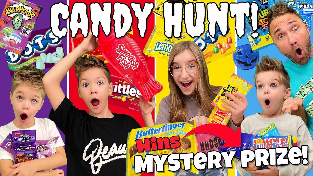 CANDY HUNT In Your COLOR! Winner gets Mystery Prize!! - YouTube