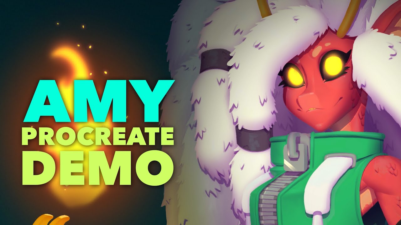 Ep. 266| Amy (Monster Character Design Series) - Procreate Demo - YouTube