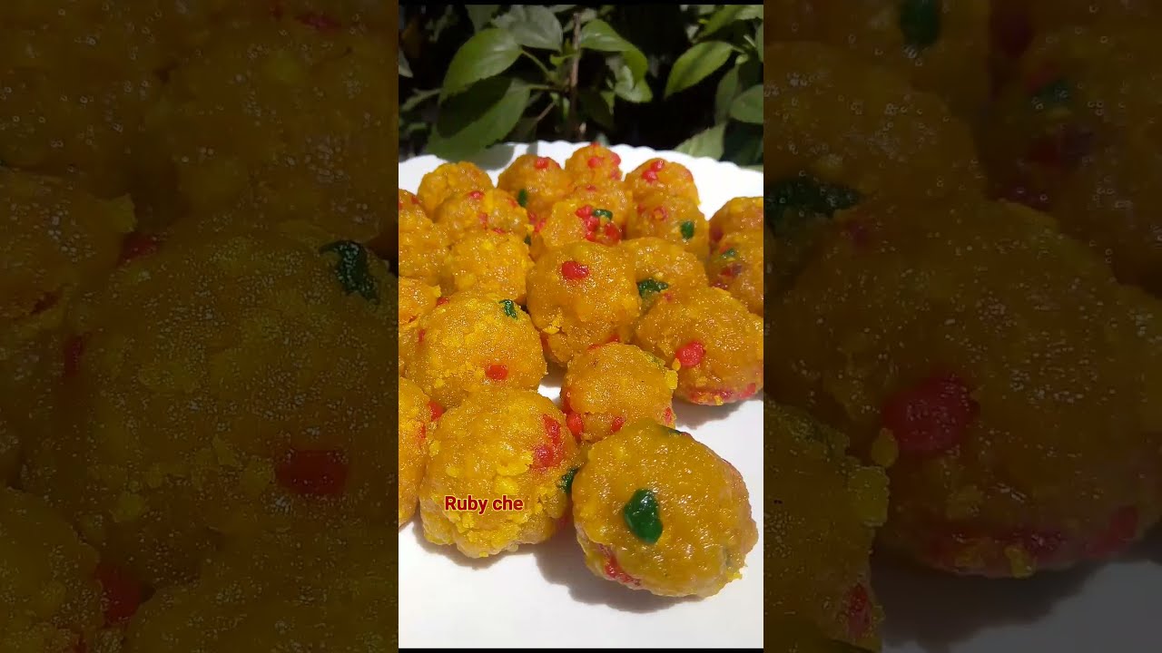 @Ruby Chef 1Min Boondi laddoo recipe || Ruby special dessert - YouTube