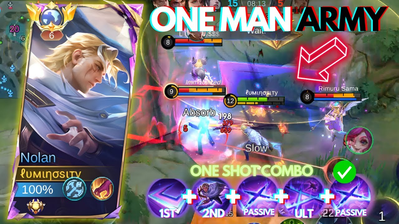 FEARLESS 1V5 THE ENEMY! ONE HIT EVERYONE! BEST BROKEN BUILD AND EMBLEM ...