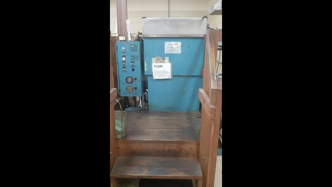 Baron Blakeslee MSR-280 Ultrasonic Vapor Degreaser - YouTube