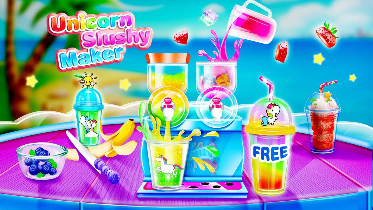 Unicorn Slushie Maker – Icy Slushy Games by FunPop - YouTube